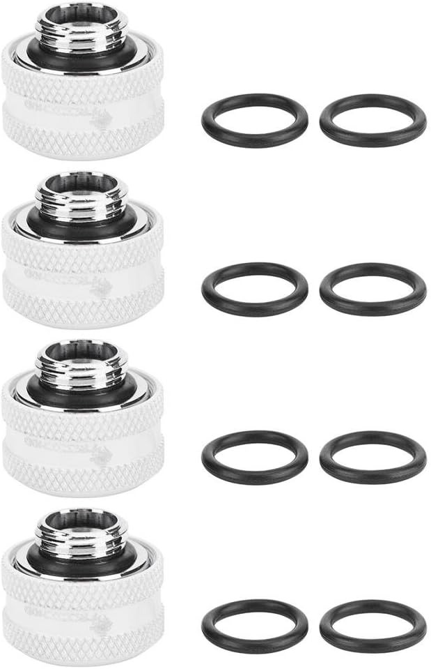 Amazon.com: 4PCS Water Cooling Tube Fittings with 8pcs Sealing Rings ...