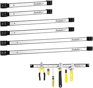 Amazon.com: Rechabite 12" 18" 24" Magnetic Tool Holder Strip, Stainless Steel Surface Tool ...