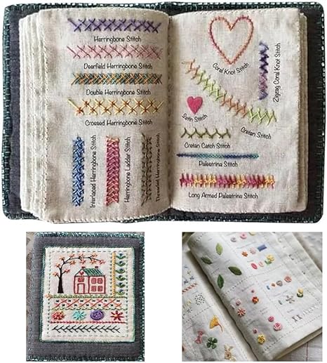 Amazon.com: DIY Stitch Book, Embroidery Stitch Book, Embroidery Sewing ...