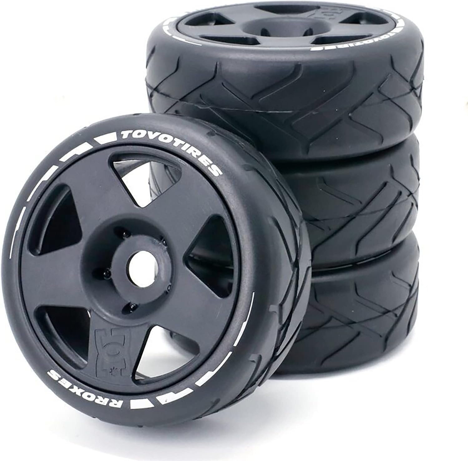 Amazon.com: Sbonxond 103mm RC Car Tires Front and Rear Tires with 17mm ...