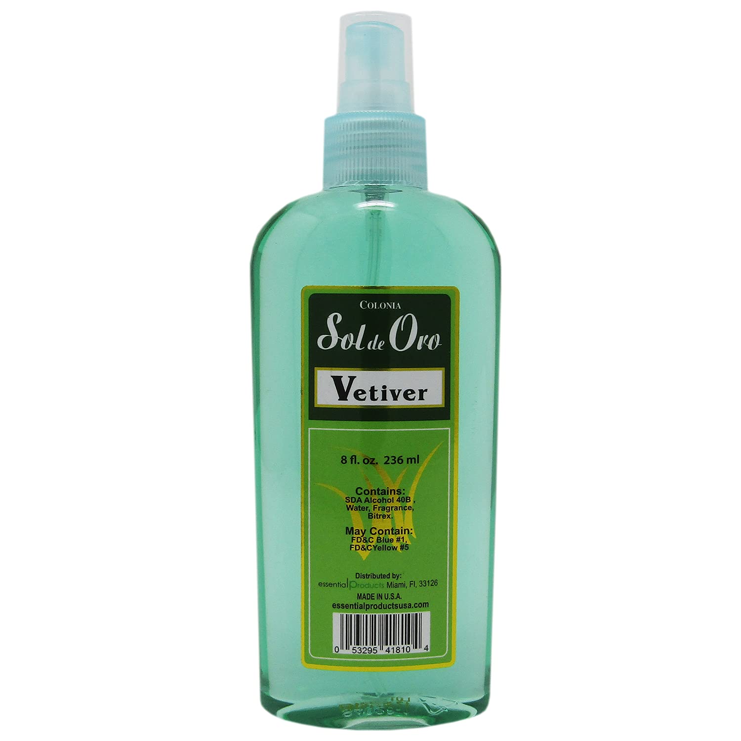 Amazon.com : SOL DE ORO Cologne Vetiver Spray 8 Oz : Beauty & Personal Care