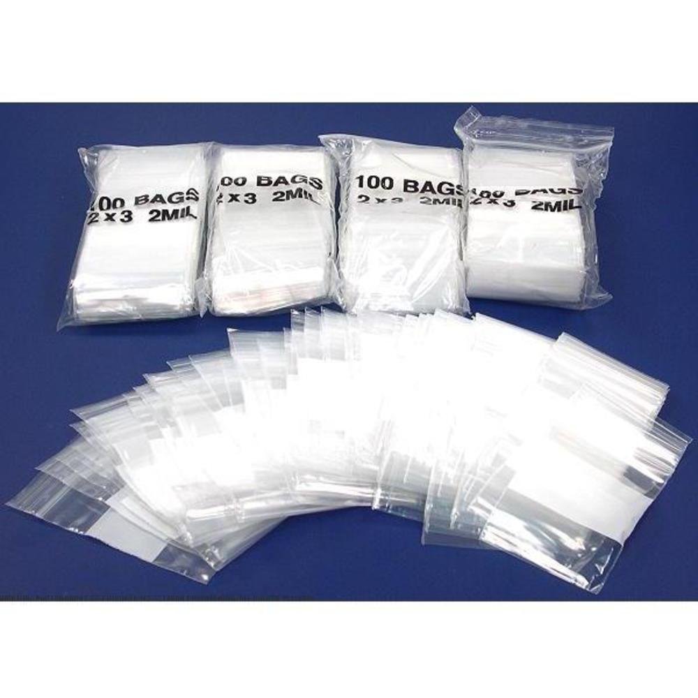 Amazon.com: SE Self Locking Bag 2MIL, 2" X 3" (500 PK) : Health & Household