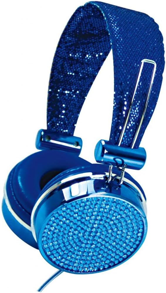 Amazon.com: Jewel Hype HY-955-BLU Blue 3.5mm Stereo Headset Headphones ...