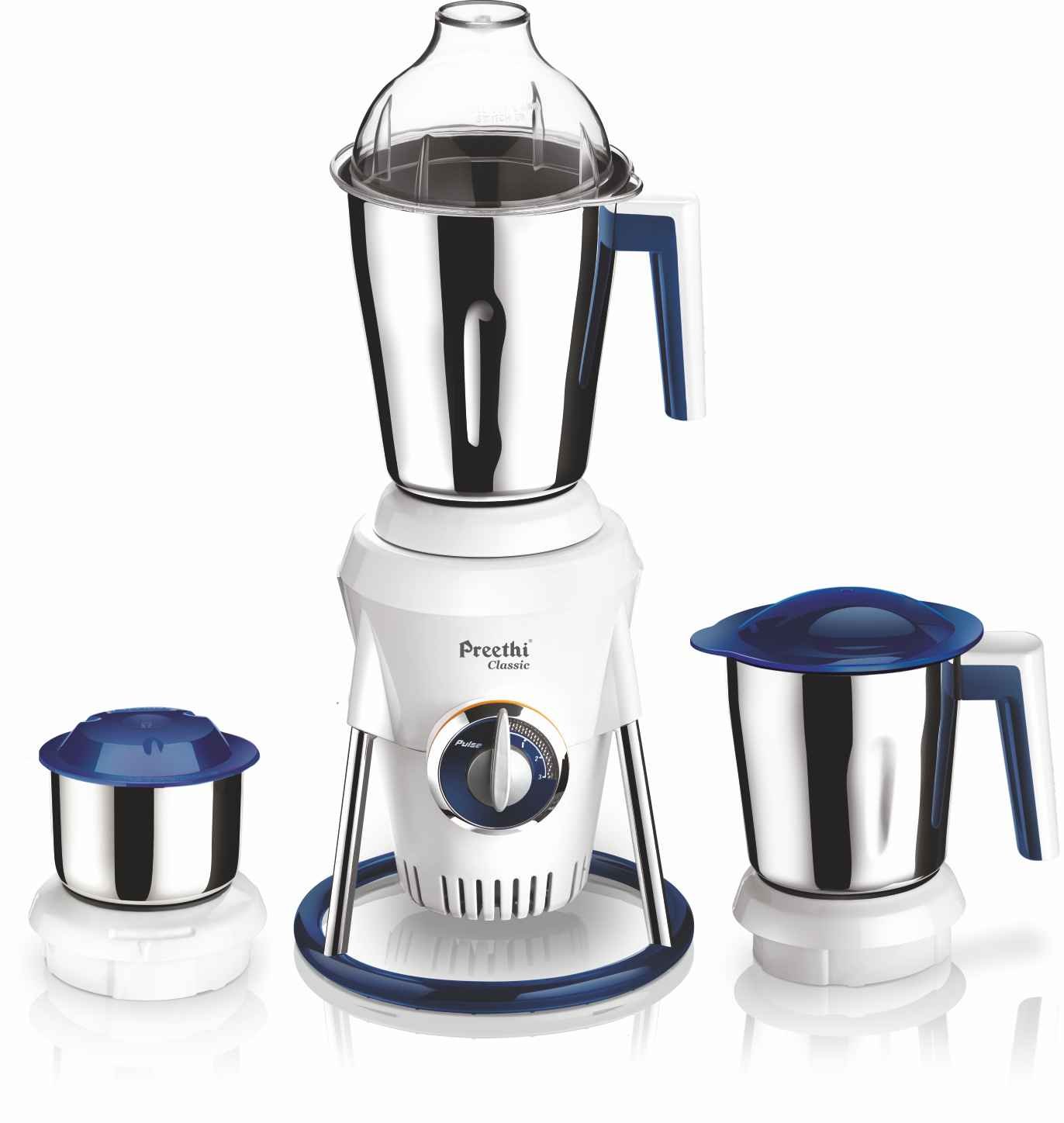 Buy Preethi Classic MG 207 600 Watt Mixer Grinder with DC Motor Soft ...