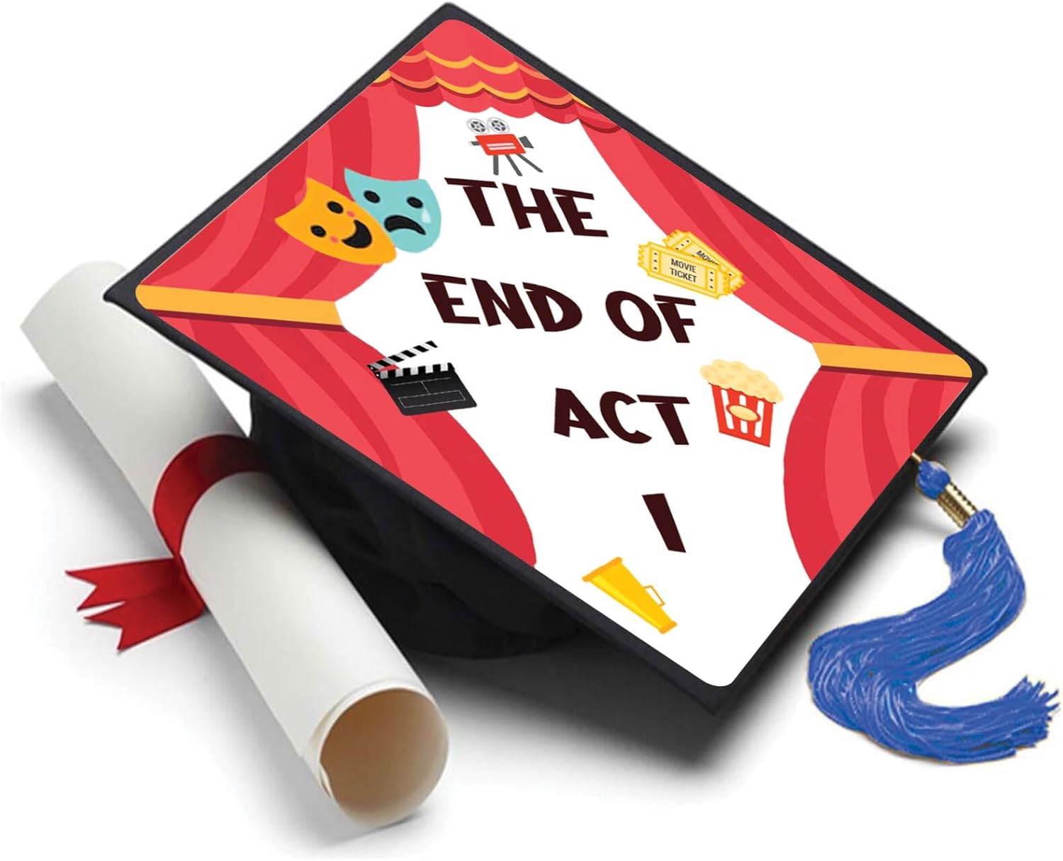 Amazon.com: Tassel Toppers Broadway Theater Music Grad Cap Topper ...