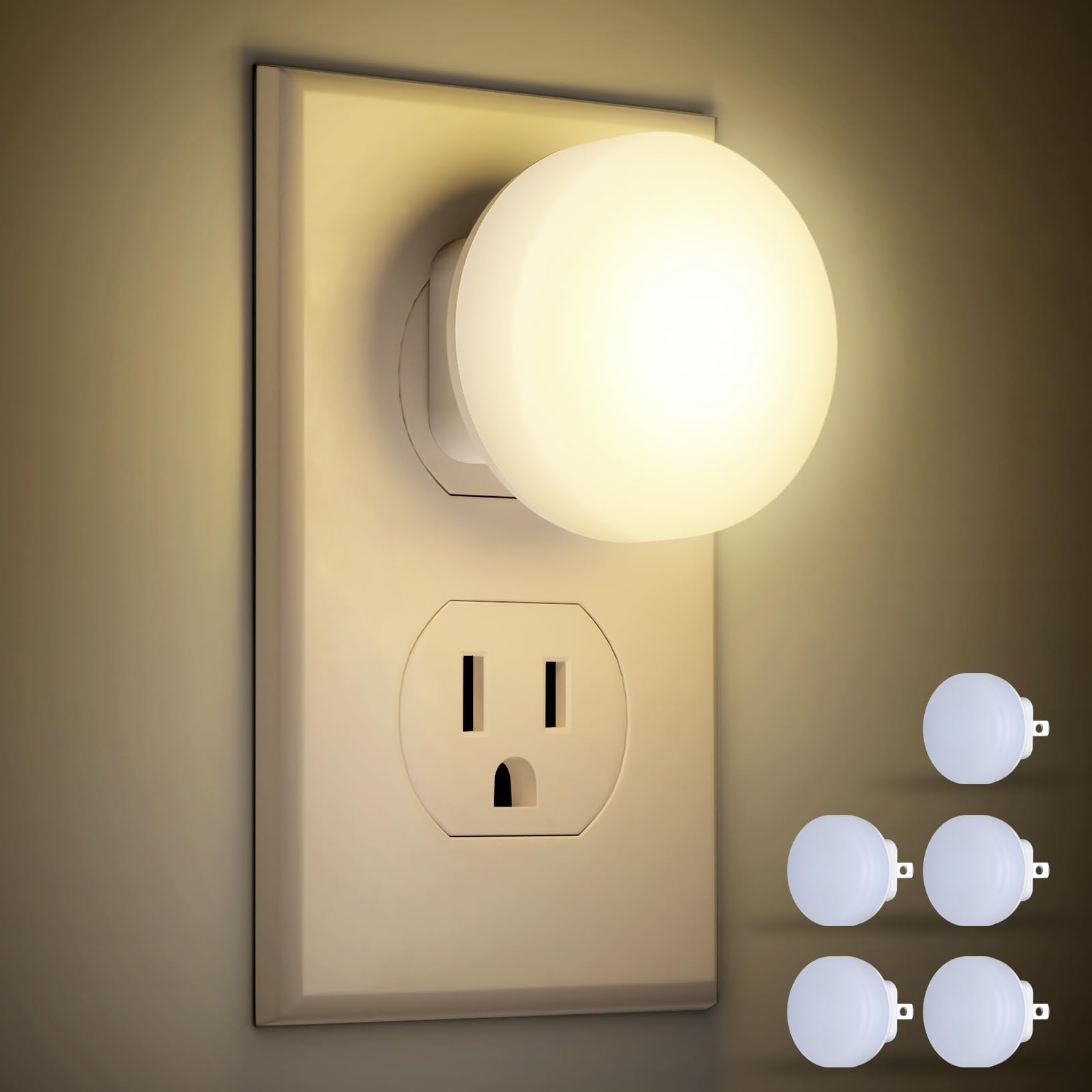 Lights by Night Mini LED Night Light, Plug-In, Dusk to Dawn Sensor ...