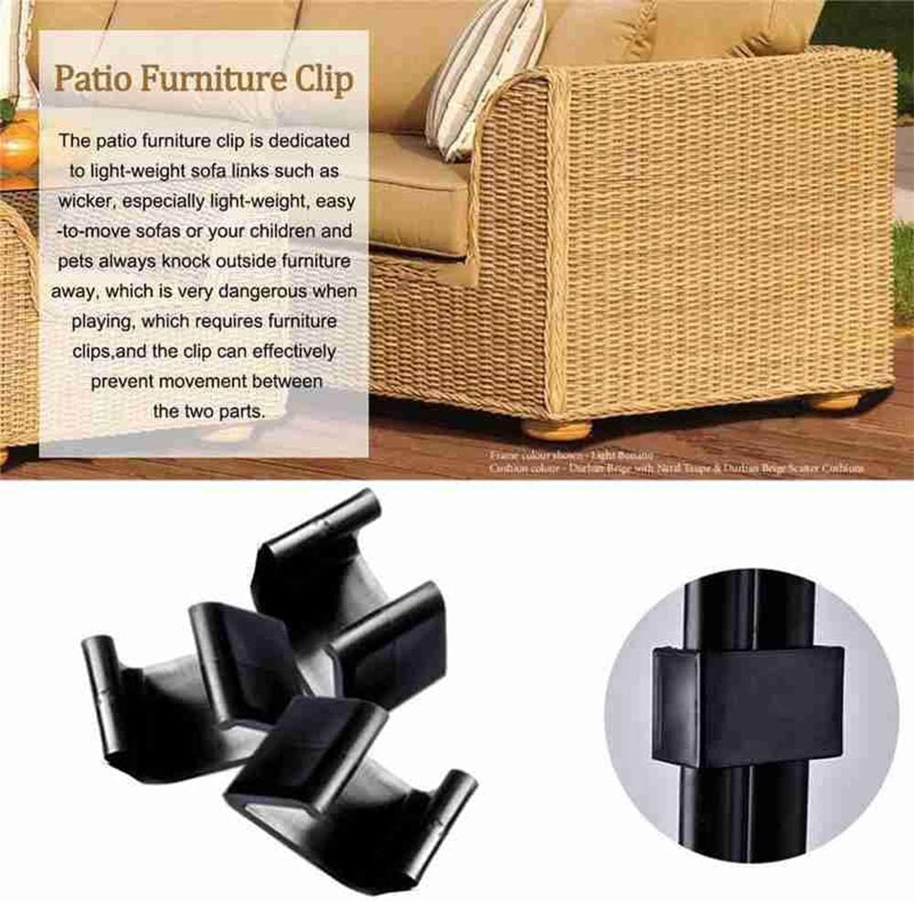 RASHION Patio Furniture Clips, Outdoor Patio Wicker Furniture Alignment ...