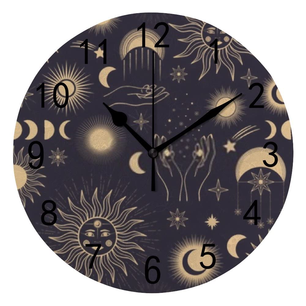 Sun Face Clock Without Hands