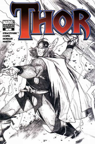 Thor #1 (San Diego ComiCon sketch variant): J. Michael Straczynski ...