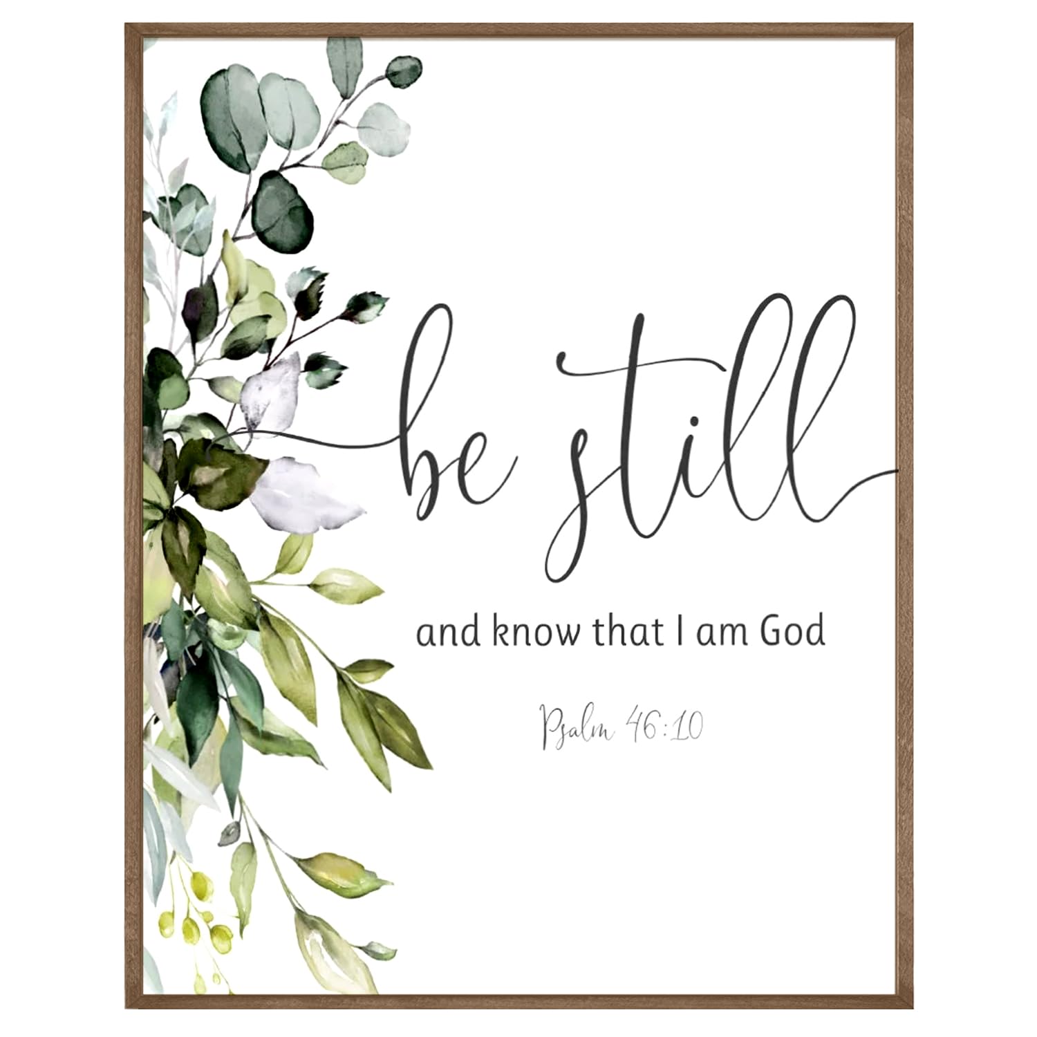 Amazon.com: CIOJUNE Christian Wall Decor, Be Still and Know That I am ...