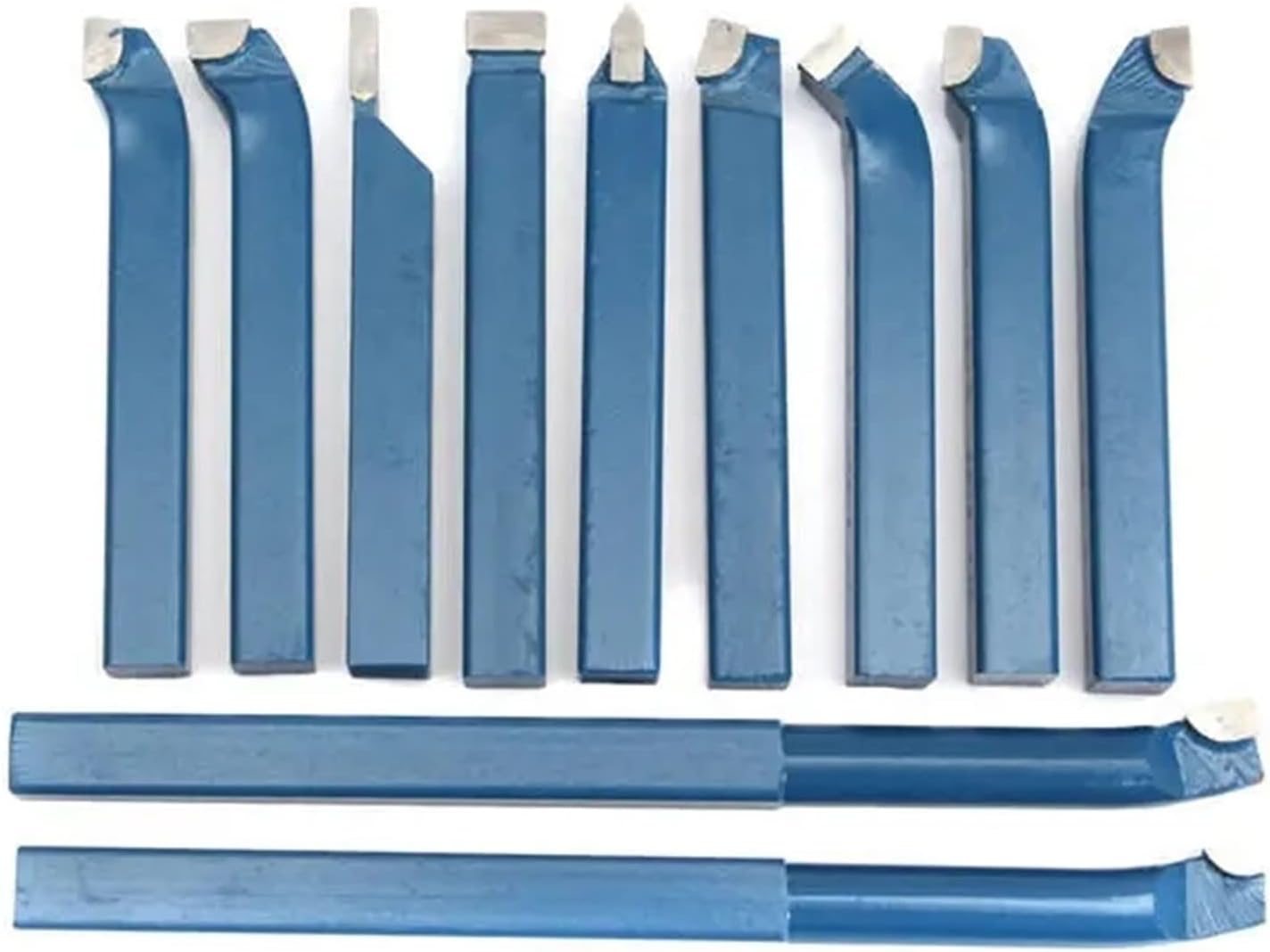 Lathe Tool Holder 11Pcs Brazed Carbide Tipped Lathe Turning Tool Set ...