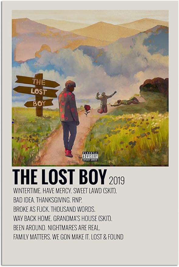 Amazon.com: Music Album Cover Posters, Cordae The Lost Boy Canvas ...