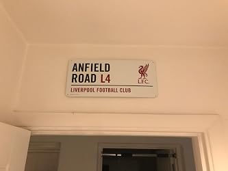 Liverpool Official Anfield Road L4 Metal Street Sign - Multi-Colour ...