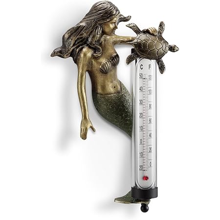 Amazon.com : SPI Mermaid Wall Mounted Thermometer : Patio, Lawn & Garden