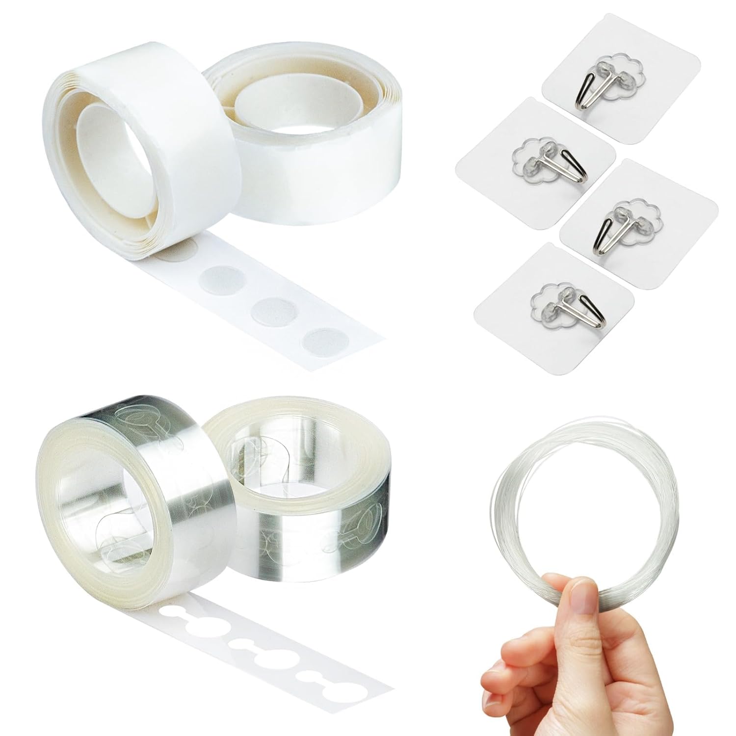 Femanzu 10Pcs Balloon Arch Tape Kit with 2x 5m Balloon Arch Strip Tape ...