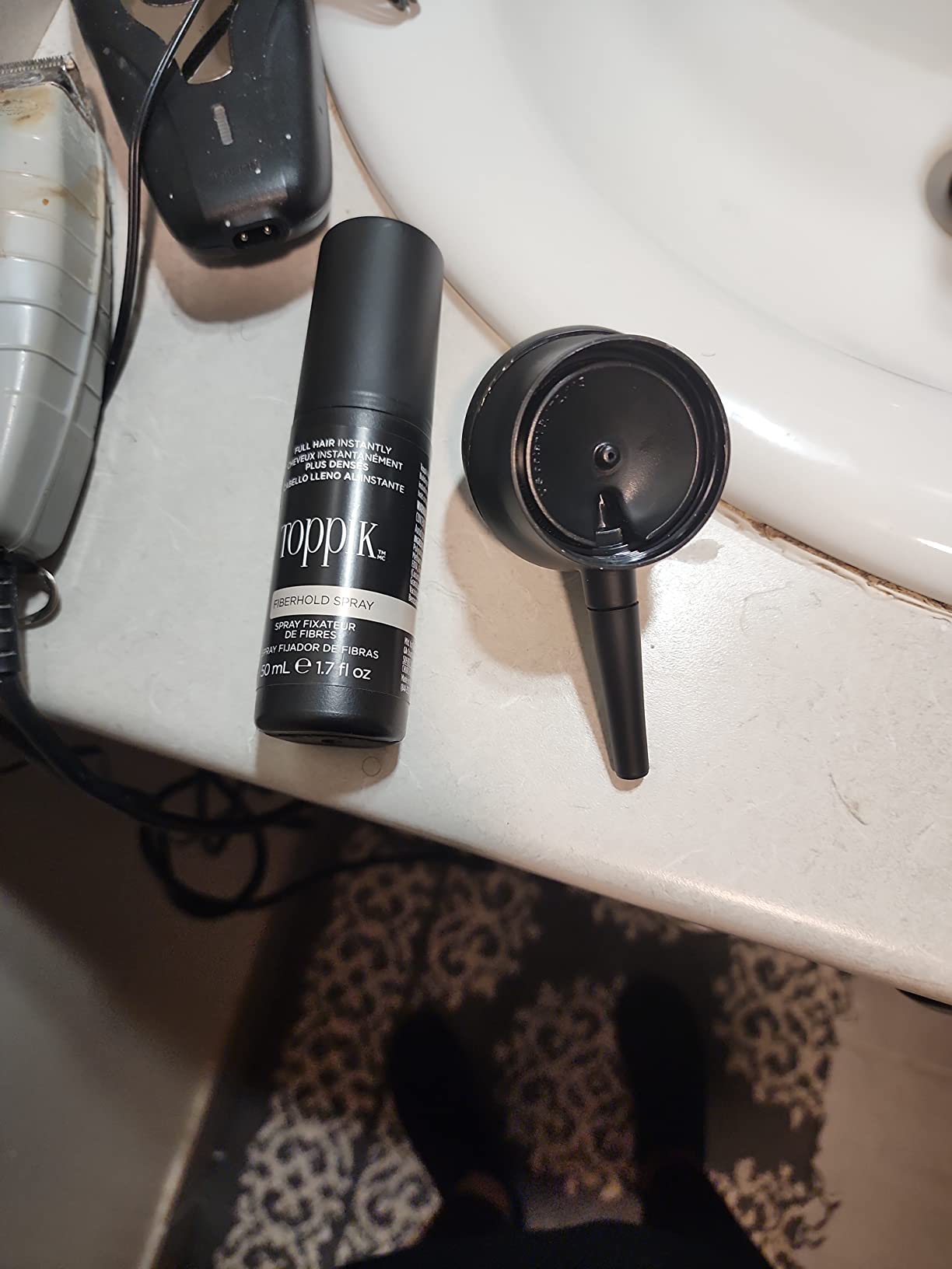 TOPPIK Tool Kit with Spray Applicator, Hairline Optimizer and FiberHold ...