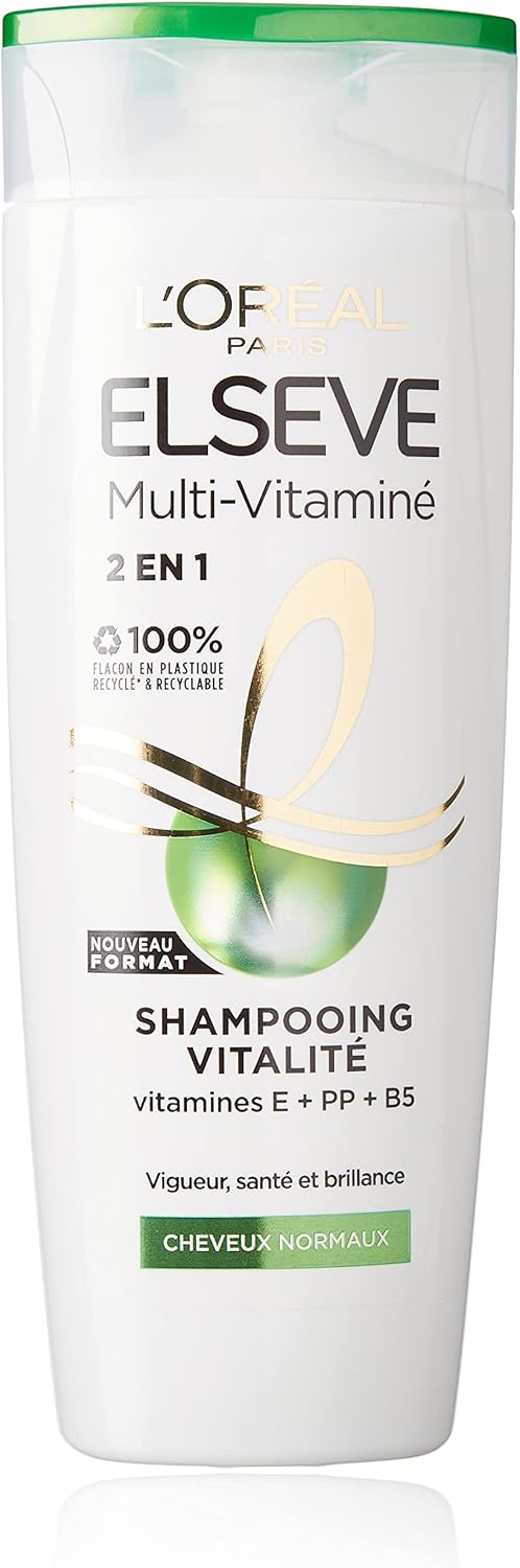 L'Oréal Paris Elseve 2 in 1 Multi-Vitamin Revitalising Shampoo for ...