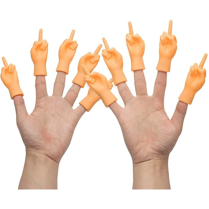 Buy Yolococa Small Hands Middle Finger Little Finger Puppets Mini ...