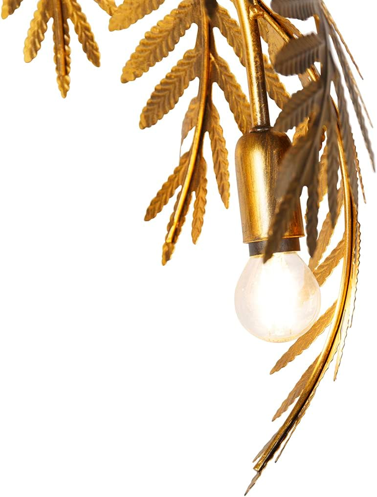 Qazqa - Vintage Floor Lamp Gold 193 cm 3 Lights - Botanica- Country ...