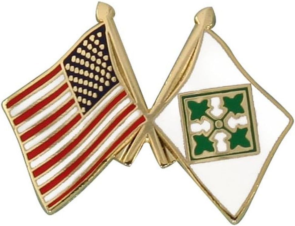 Amazon.com: 4th Infantry Division Flags Lapel Pin : Clothing, Shoes ...
