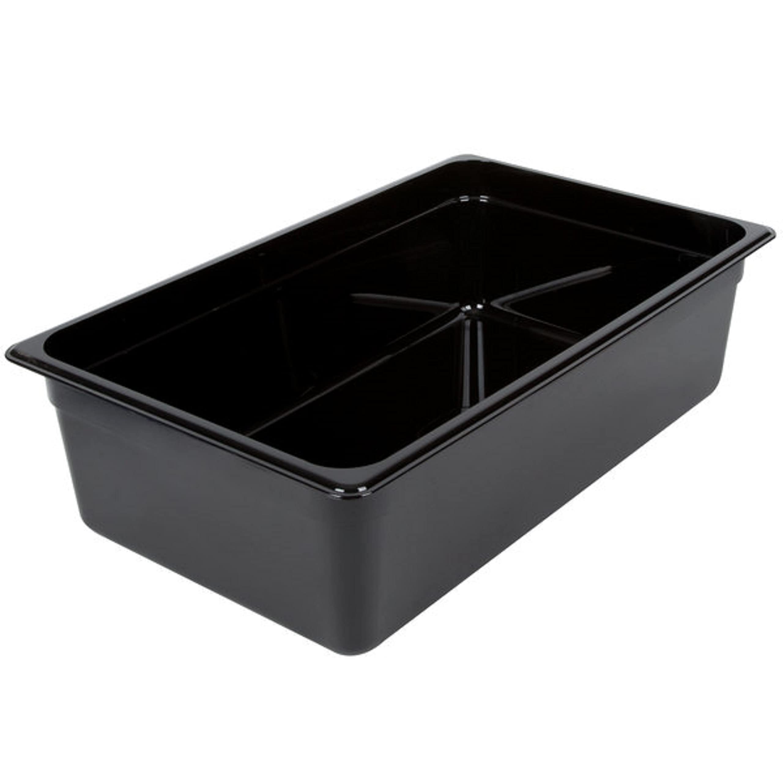 Snapklik.com : Full Size 6 Deep Food Pan Polycarbonate Black Color ...