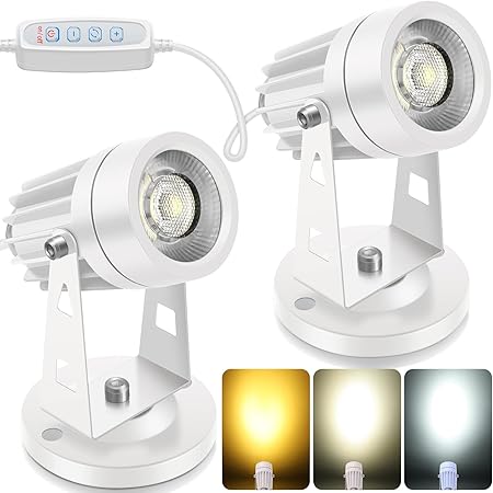 SUNVIE 2 Pack LED Up Lights Indoor Plant Spotlight, Accent Lights for ...