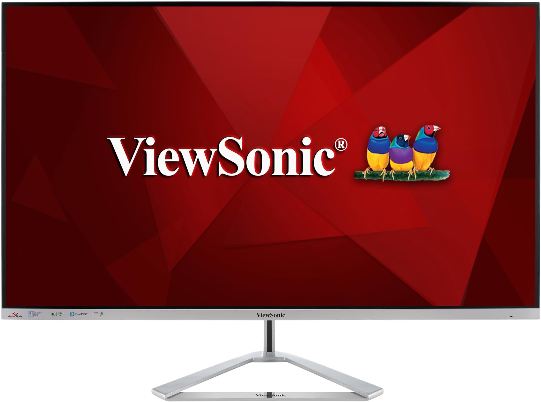 ViewSonic VX3276-MHD-3 32″ IPS Frameless Entertainment Monitor, Full HD ...