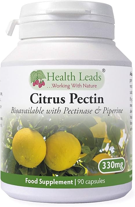 Citrus Pectin Bioavailable with Pectinase & Piperine x 90 Capsules ...