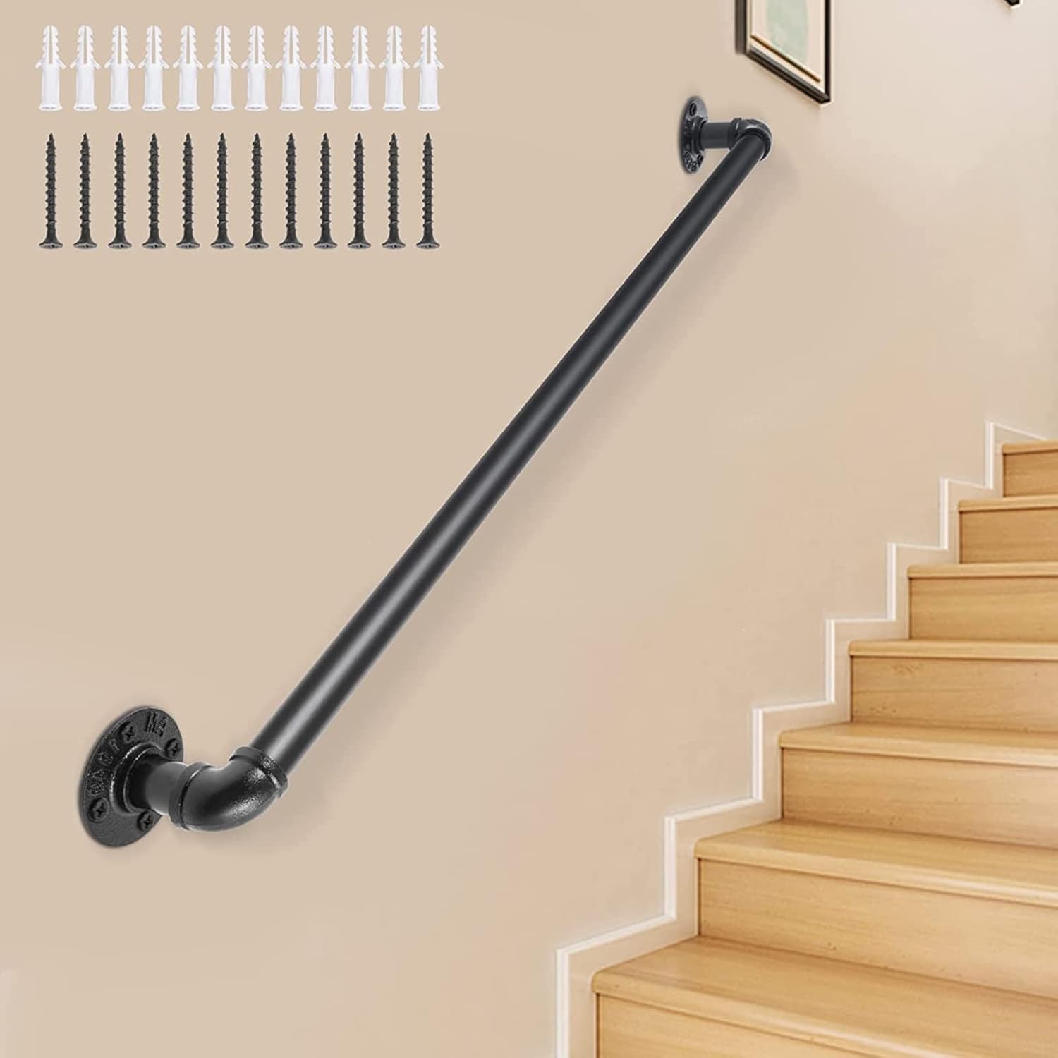 Amazon.com: CANEEN Handrail - Handrail Set, Stair Railings for Indoor ...