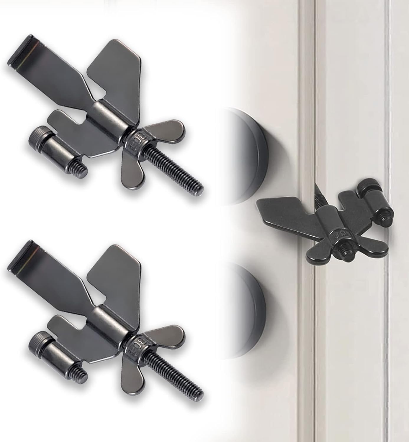 Portable Door Lock for Travel 2Pcs: Security Devices Travel Door Locks ...