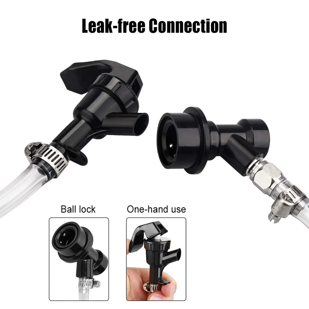 Snapklik.com : FERRODAY 5ft Ball Lock Beer Line Assembly Liquid Line ...