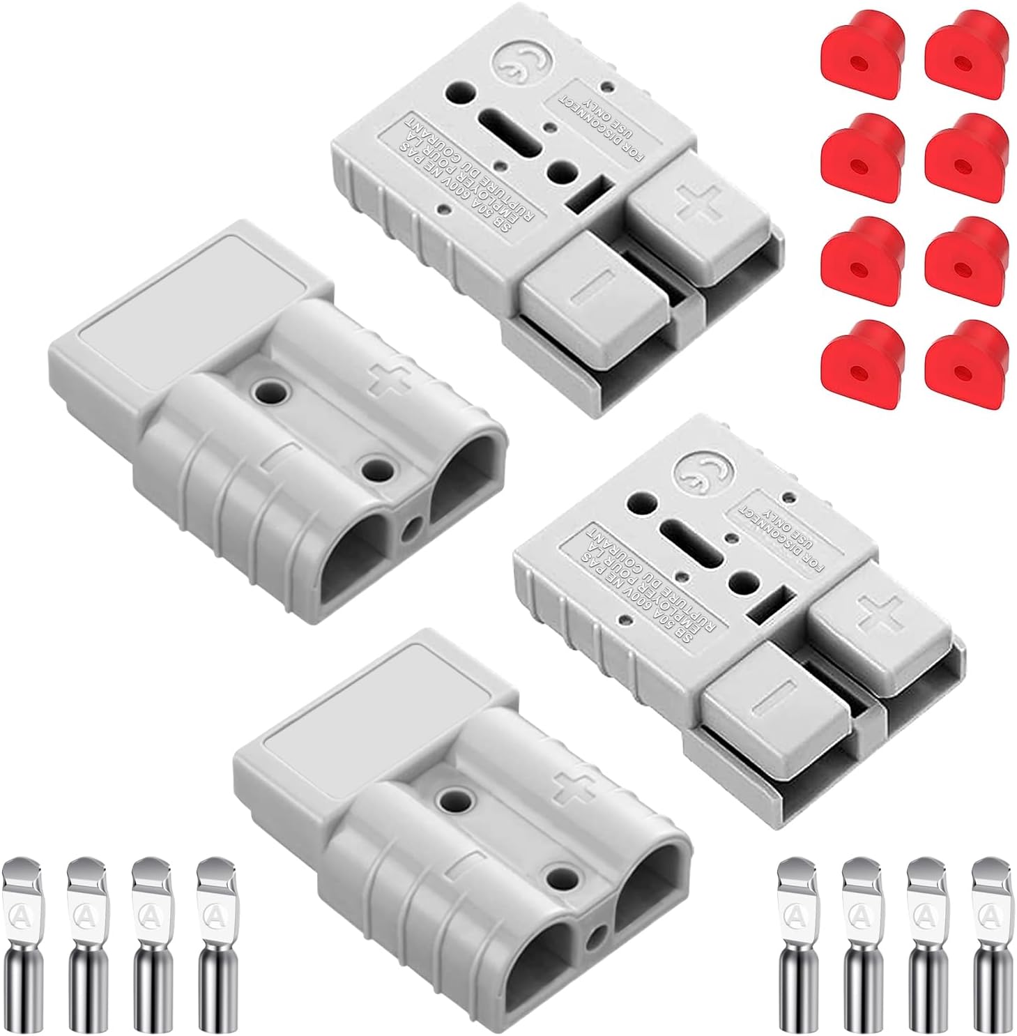 Amazon.com: weideer 4 Pack 6-10 Gauge 12V to 36V Battery Quick Connect ...