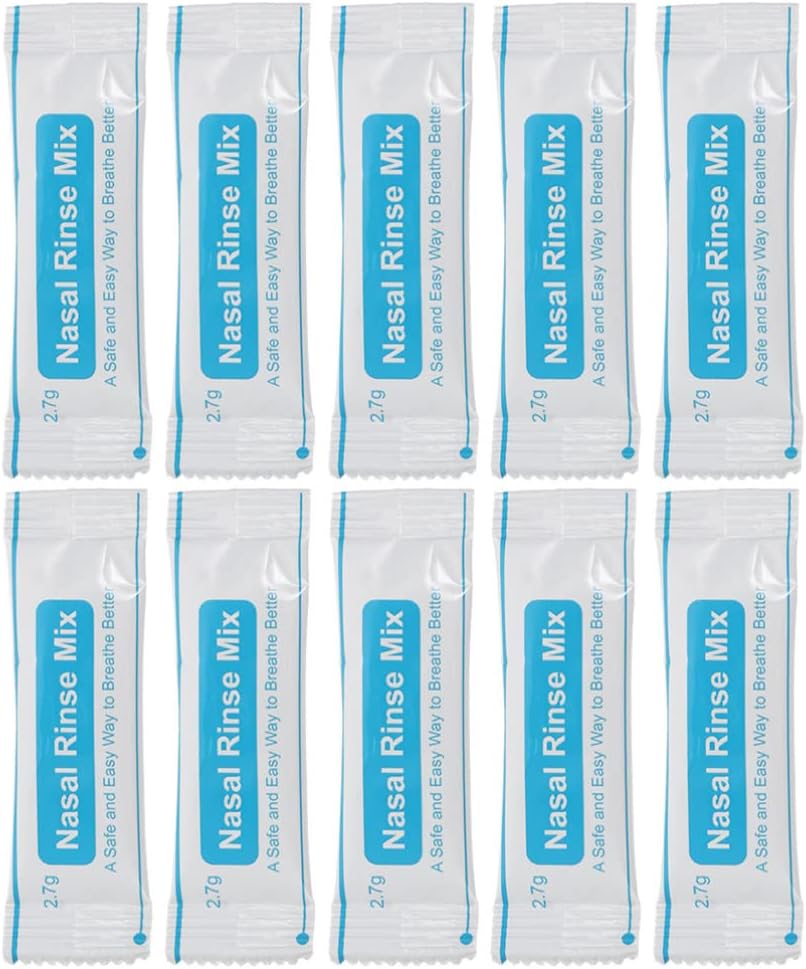 Beavorty 80pcs Saline Packets Nasal Salt for Nasal Wash Irrigation ...