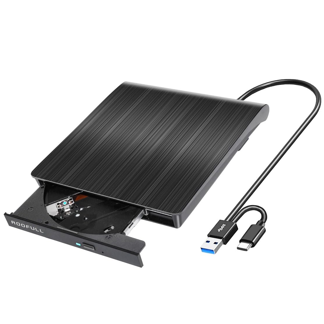 Amazon.com: ROOFULL External CD DVD Drive for Windows 11/10, USB 3.0 ...