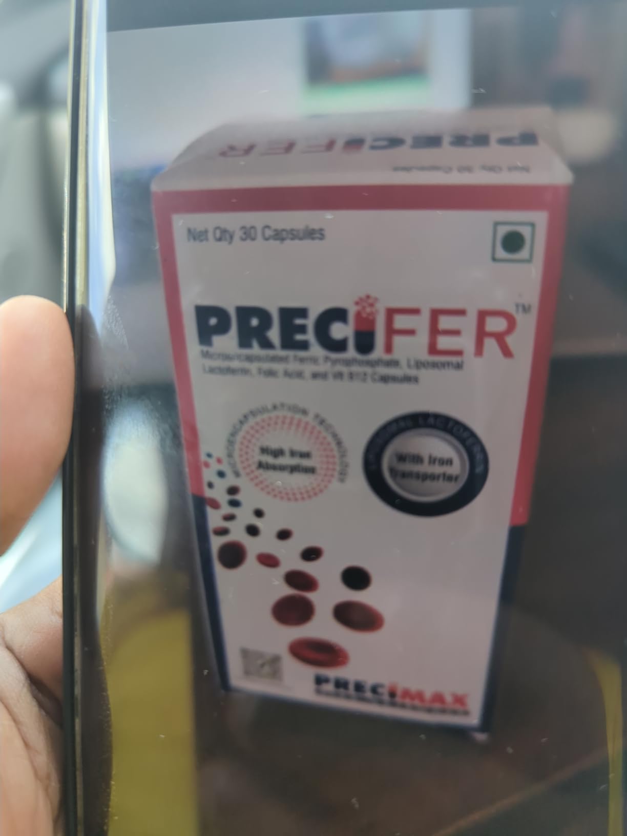 PRECIFER Capsules - Microencapsulated Iron with Lactoferrin and Co ...