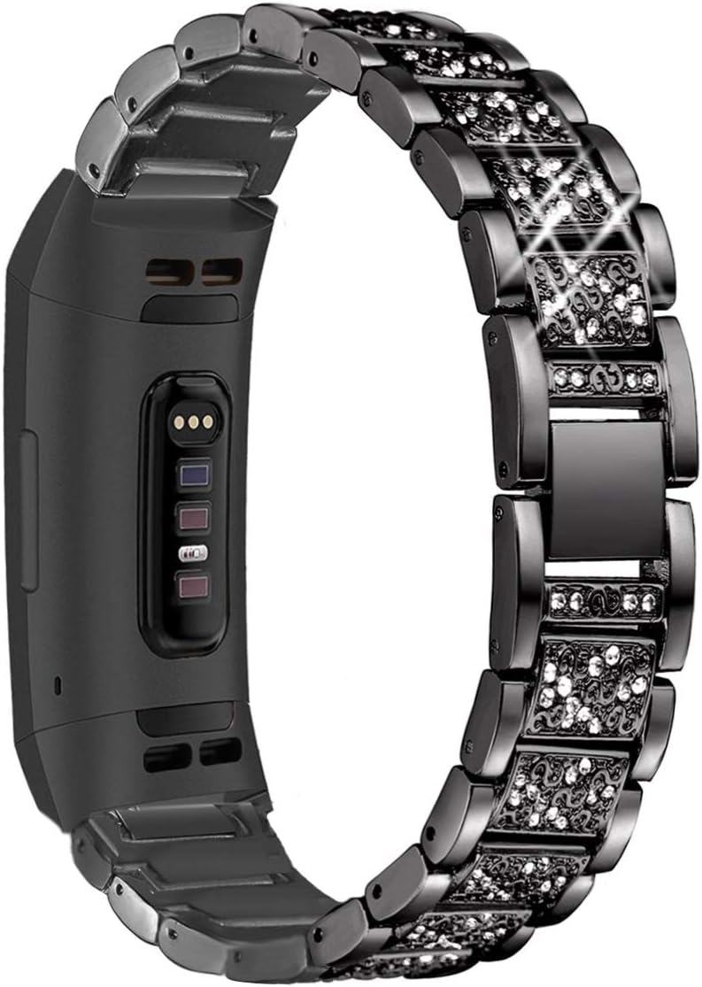Amazon.com: Mtozon Bling Bands Compatible with Fitbit Charge 6/Charge 5 ...