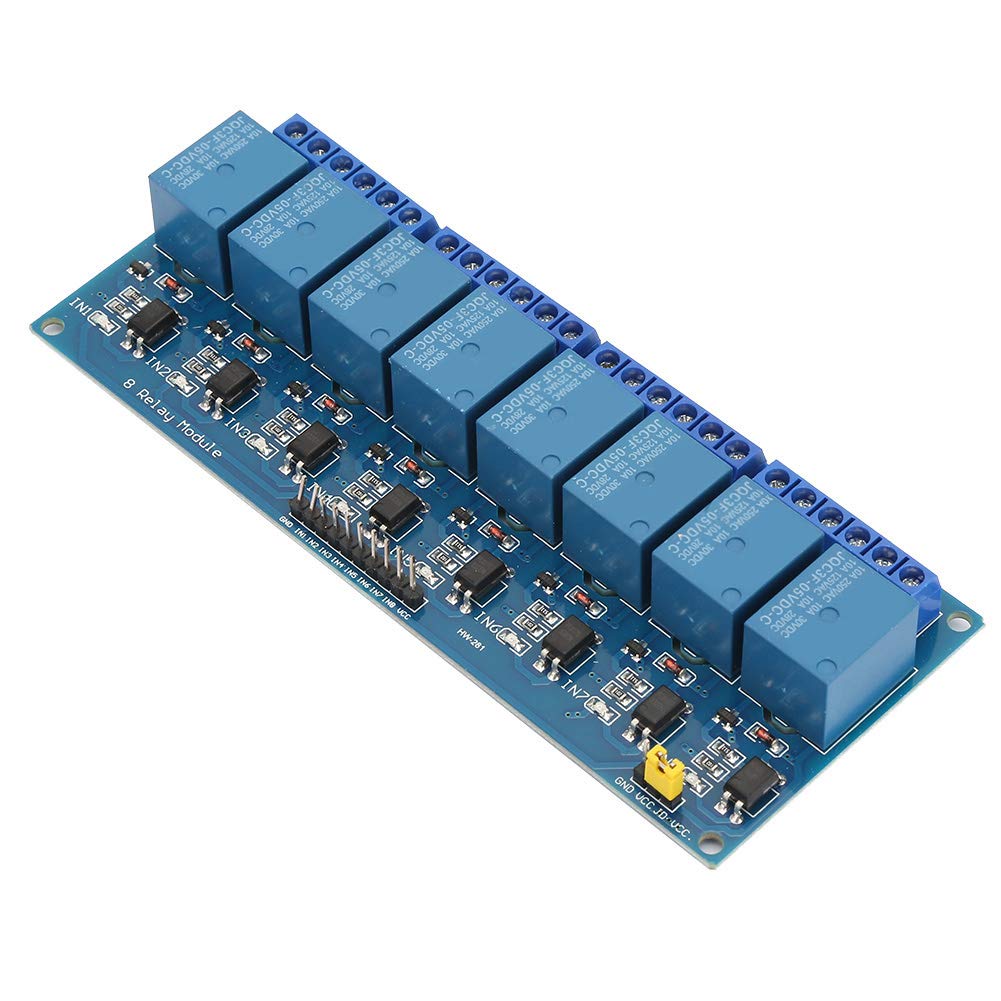 8 Channel Relay Module High Current Optocoupler Isolation Board WiFi ...