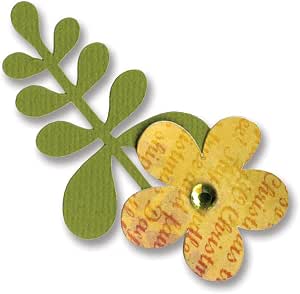 Amazon.com: Sizzix 657224 Sizzlits Die, Flower and Leaf No.3 by Basic Grey