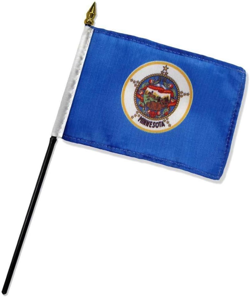 Amazon.com : Minnesota 4"x6" Desk Stick Flag (No Base) Wholesale lot of ...
