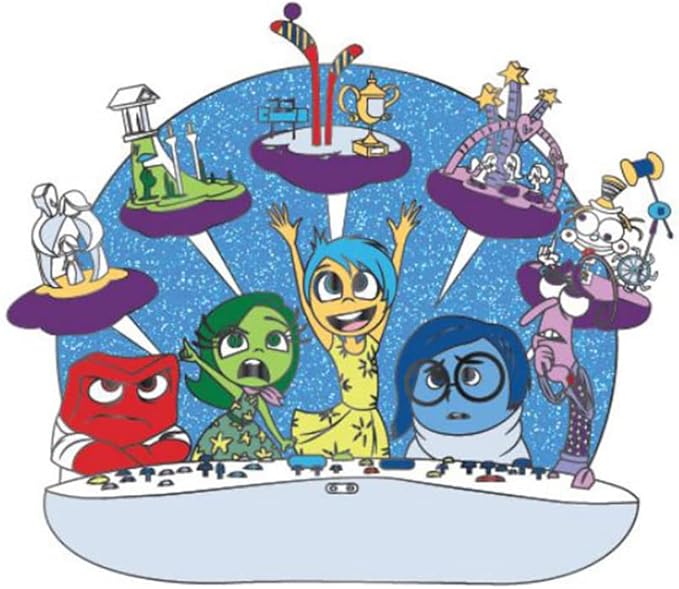 Amazon.com: Loungefly Disney Inside Out Control Panel 3 inches ...
