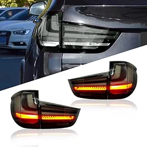 Amazon.com: LED Tail Lights Upgrade Rear Lamps Compatible with BMW X5 ...
