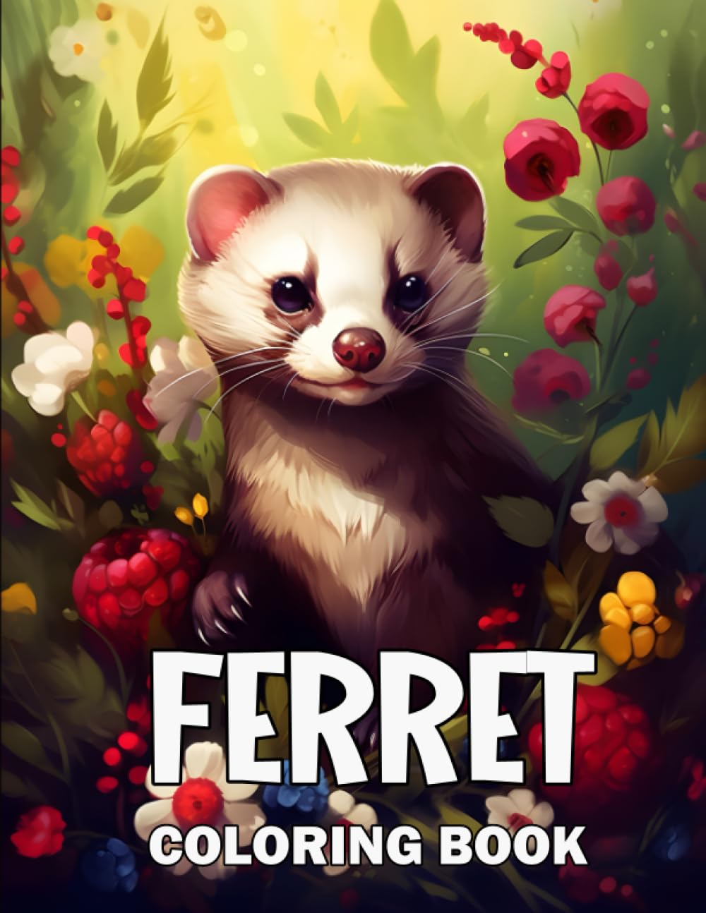 Amazon.com: Ferret Coloring Book: A Cute Adult Coloring Book with ...