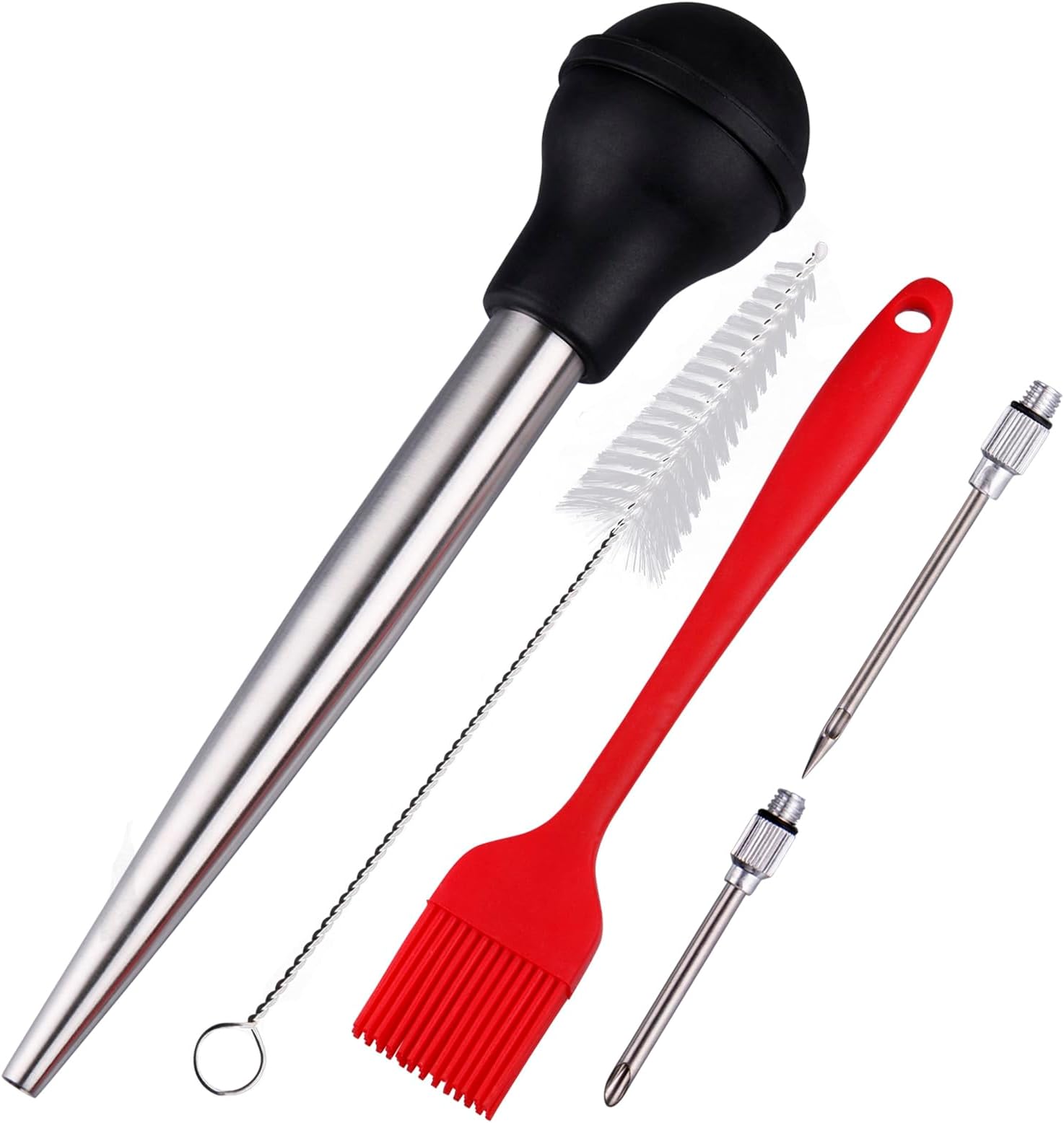 Amazon.com: Kalsreui Turkey Baster Set, 18/8 Stainless Steel Turkey ...