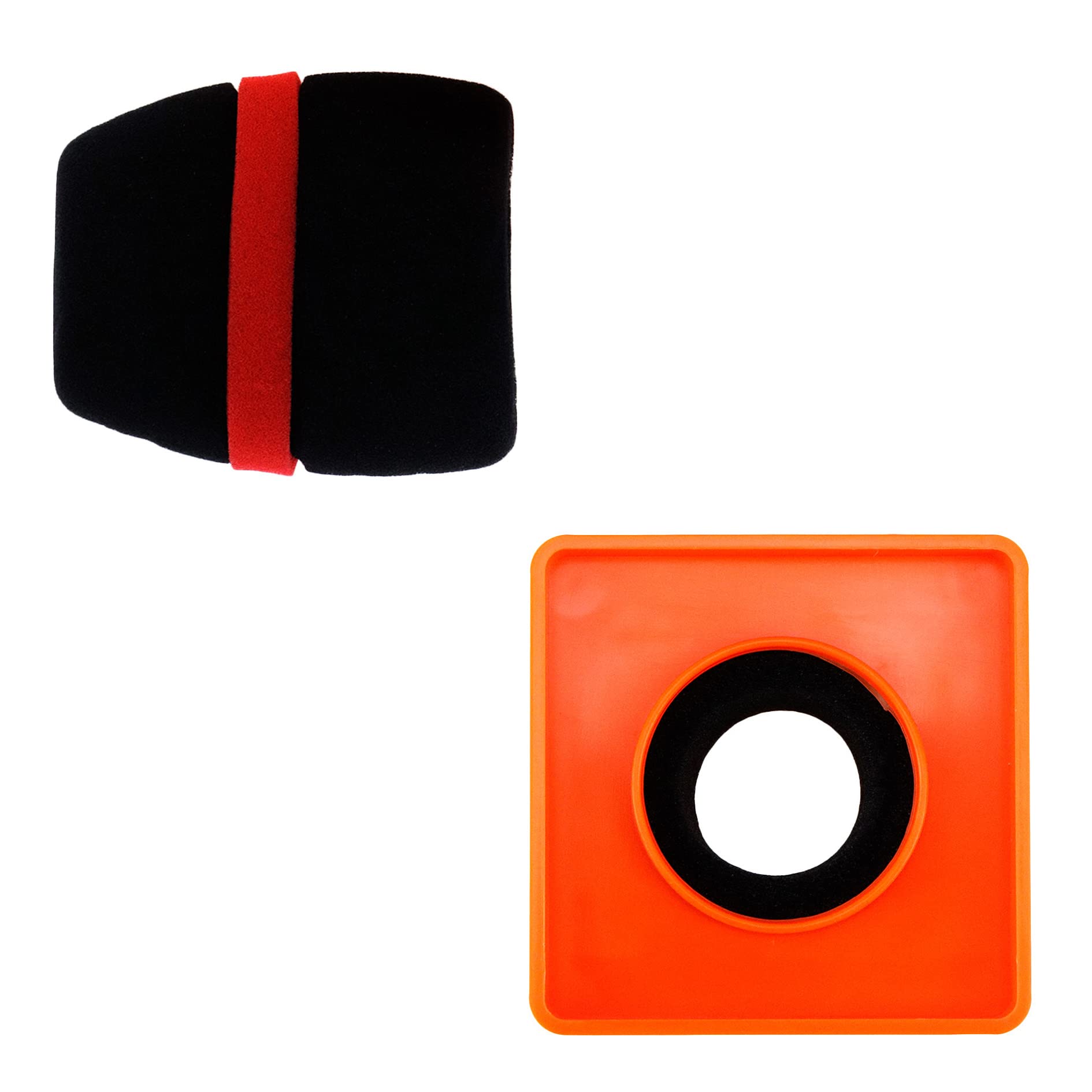 Snapklik.com : Oedema Orange Microphone Stands Plastic Mic Flag Stands ...
