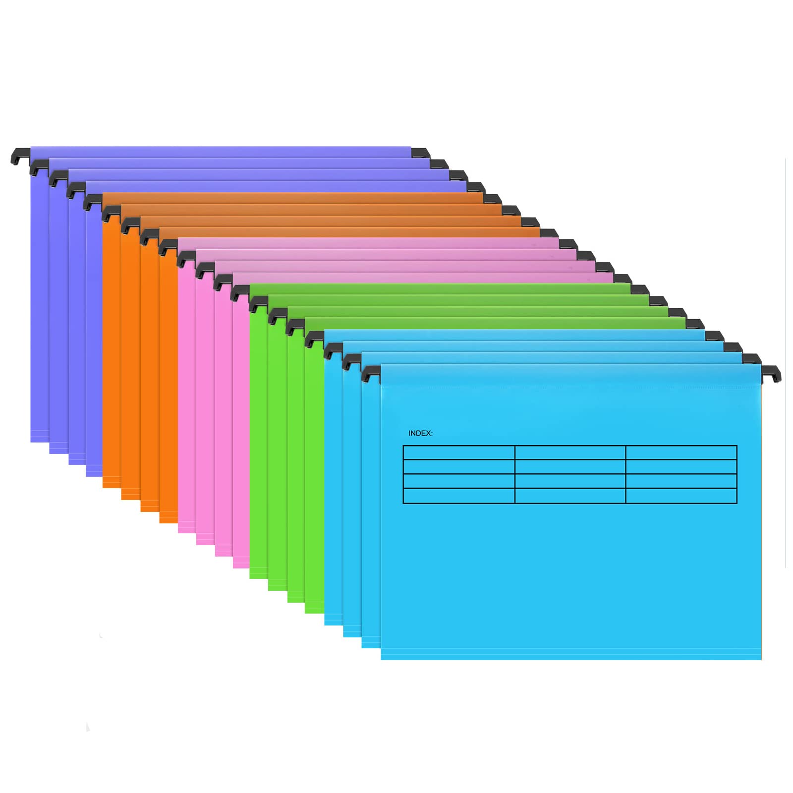 20 Pack A4 Suspension Files, FWEEK Polypropylene Filing Cabinet ...