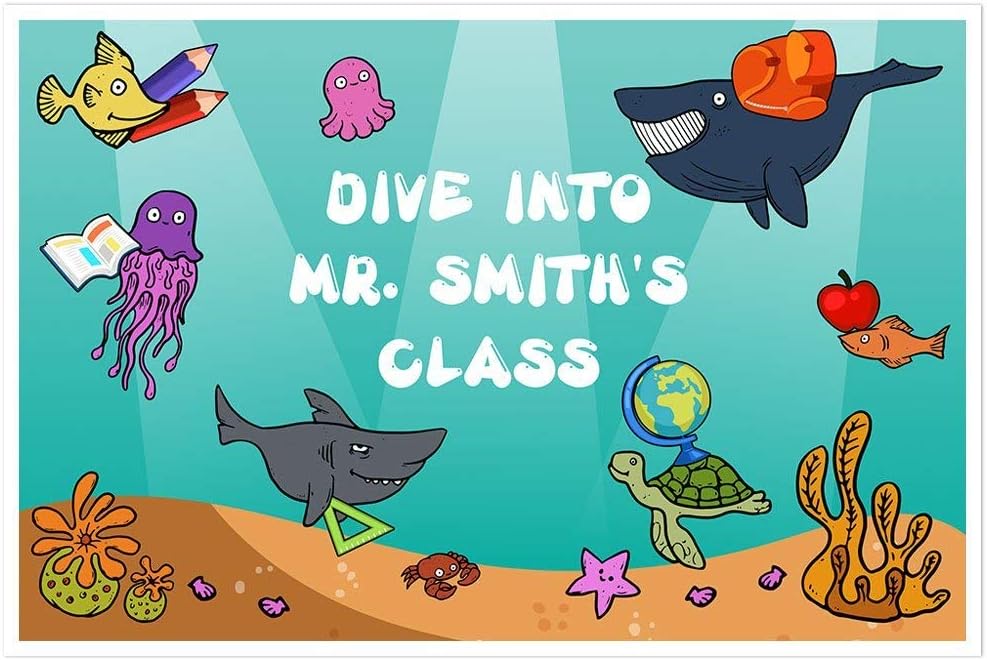 Amazon.com: Welcome to Classroom Under the Sea Personalized School ...