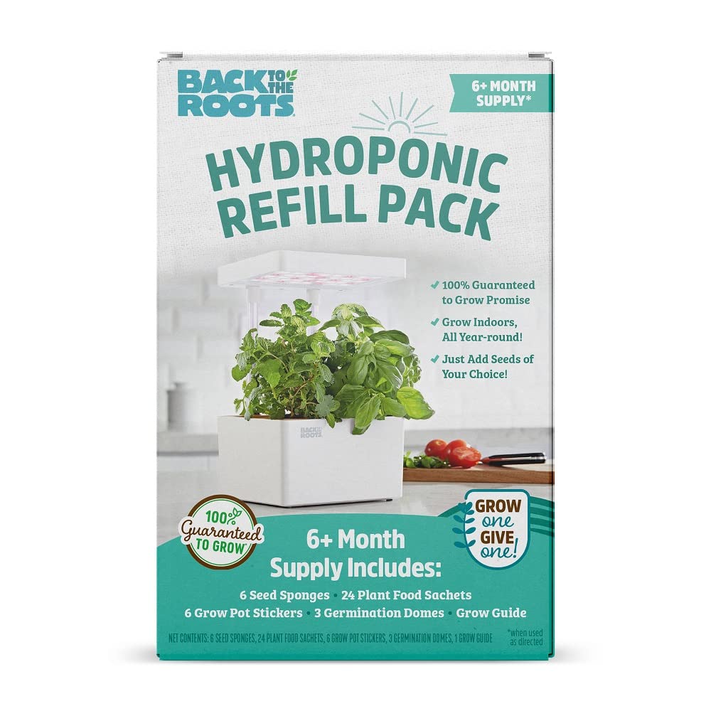 Amazon.com : Back to the Roots 33006 Hydroponic Grow Kit Refill Pack ...