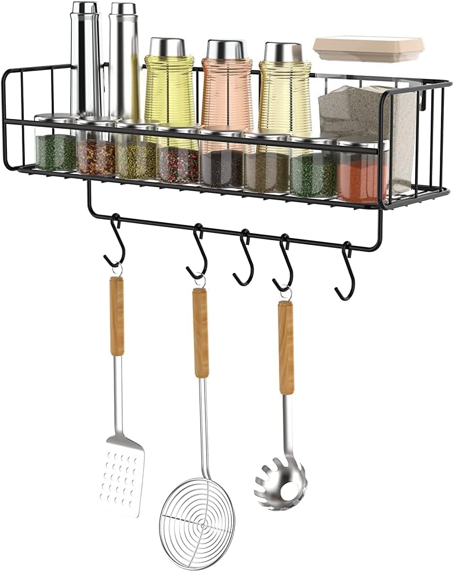 Rifa Artism Iron Large Size Wall Mounted 2-Tier Kitchen Spice Rack ...