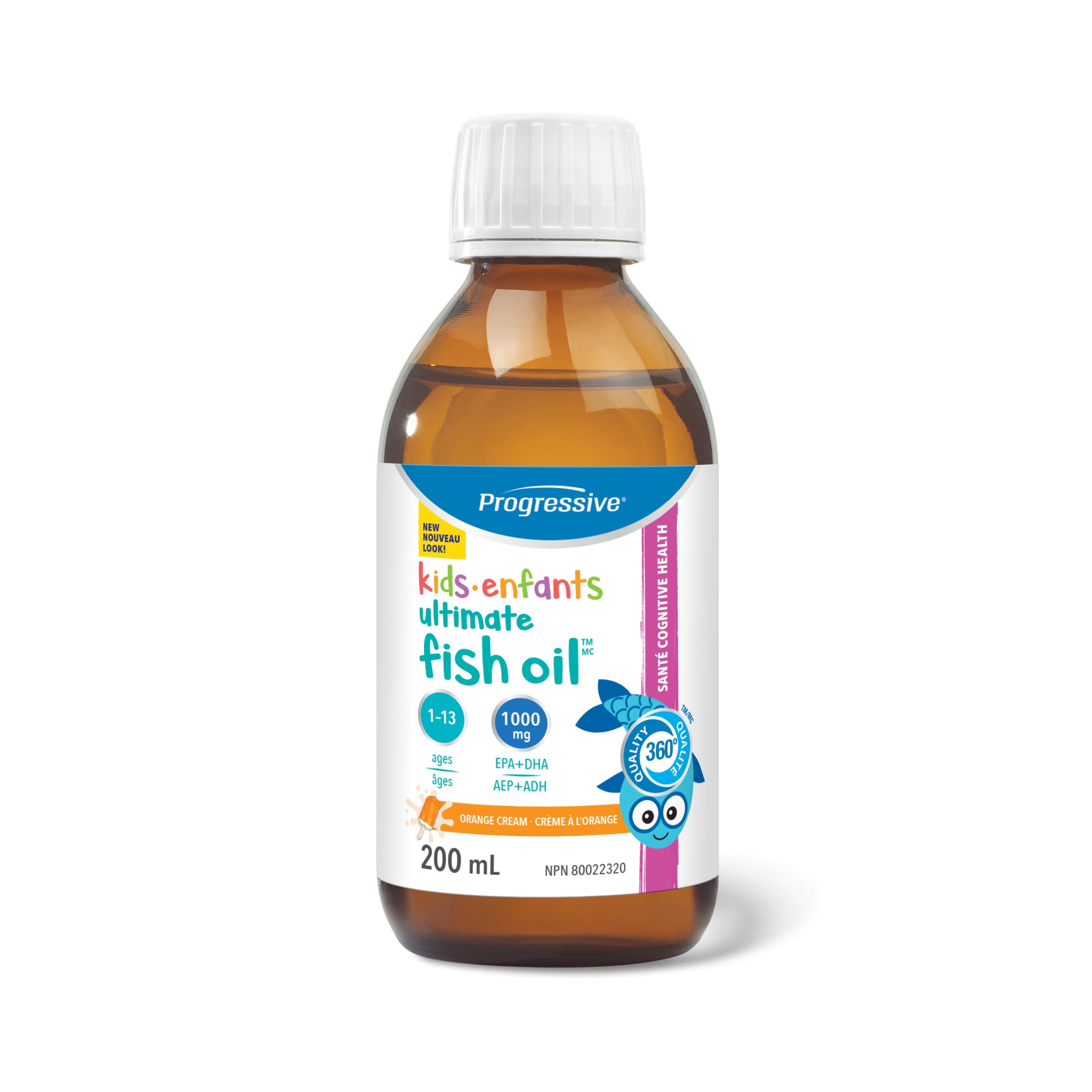 Progressive Ultimate Fish Oil For Kids – 800 mg EPA + 200 mg DHA ...