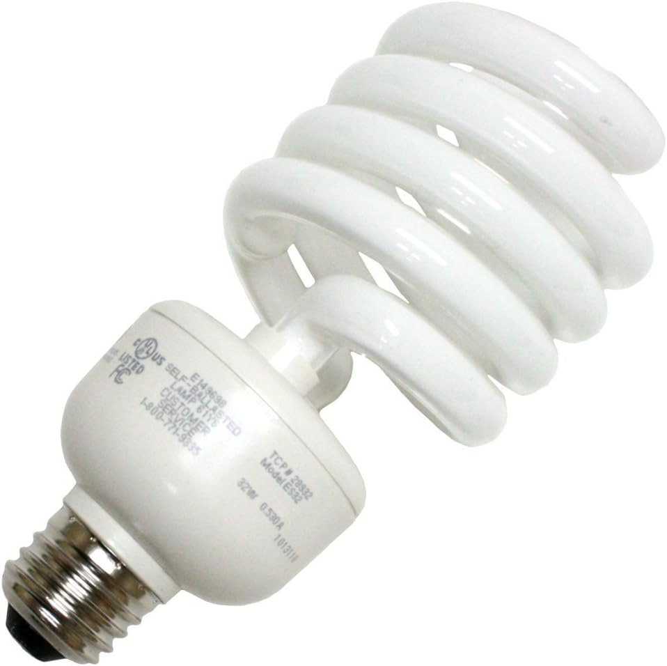 (12-Pack) TCP 28932277 32-watt 2700-Kelvin Springlamp Light Bulb, 277 ...